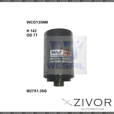 NIPPON MAX Oil Filter For Volkswagen Multivan 2.0L TSi 09/11-08/14 ...