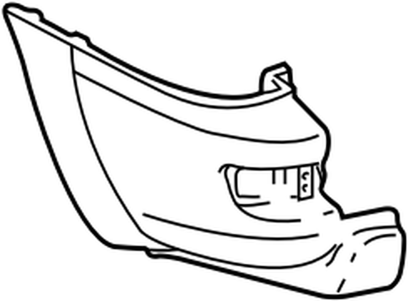 52153-35900 Toyota Extension, rear bumper, lh 5215335900, New Genuine ...