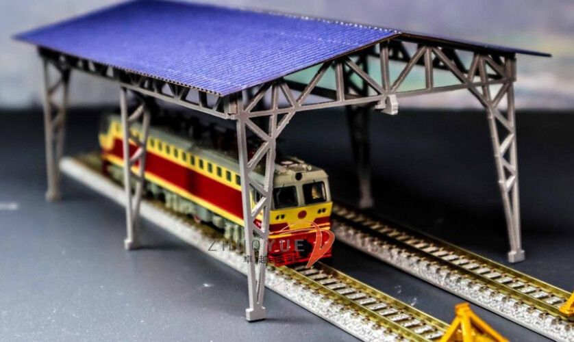 N Scale Diorama RailwayStation Model Train Railway Layout Outlands ...