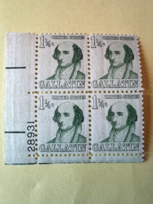 US Scott 1279 Gallatin 1.25 cent Plate Block MNH | eBay