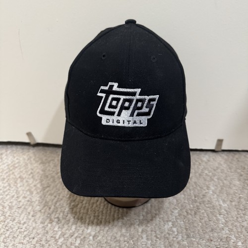 Topps Digital Baseball Cards Mens Hat Embroidered Black Strapback Ball ...