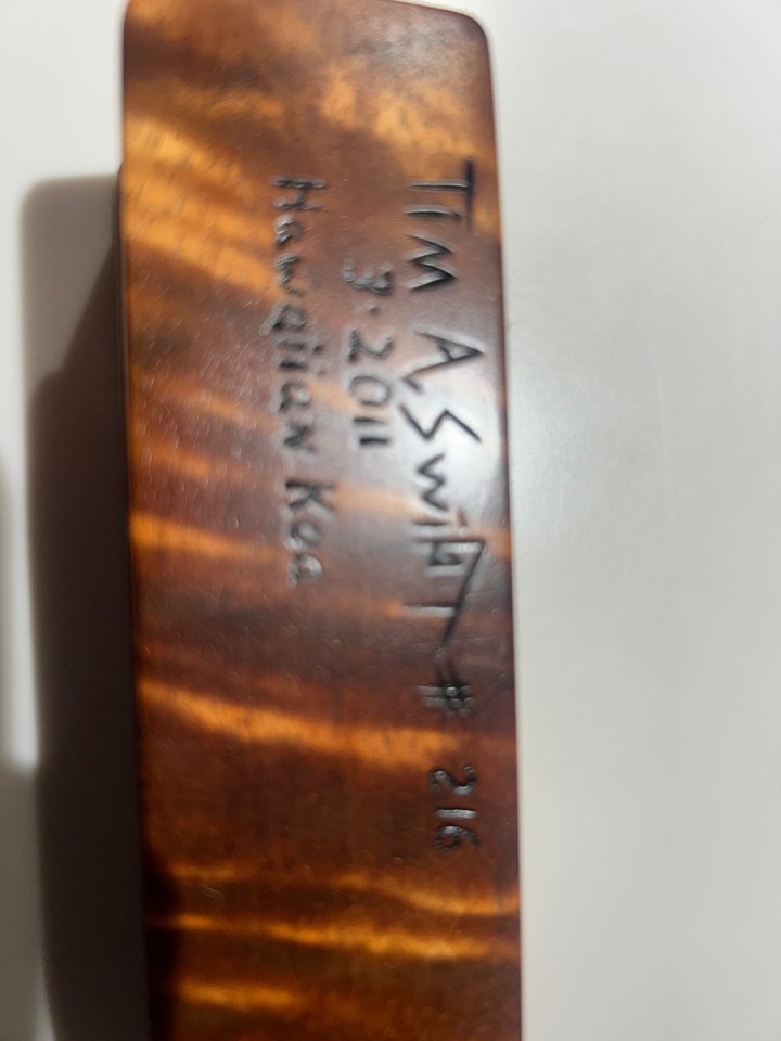 Tim A Swift Turkey Box Call #216 3-2011 Hawaiian Koa Wood | eBay