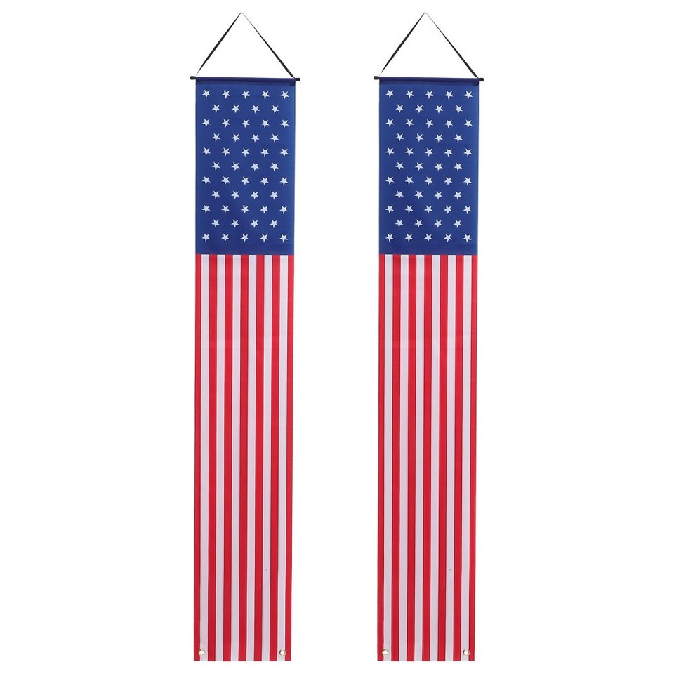 Home Independence Day Party Couplet American Flag Banner Door Hanging ...