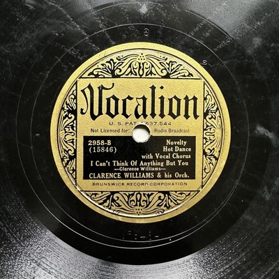 Clarence Williams & his Orch. Vocalion 2958 JAZZ RARE Label 10" 78 RPM ...