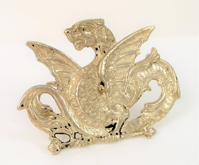 ANTIQUE BEAUTIFUL STERLING SILVER VICTORIAN ERA GRIFFIN PIN RENNAISANCE ...