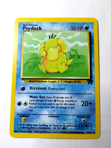 Pokémon TCG Psyduck Team Rocket 65 Regular Unlimited Common ...