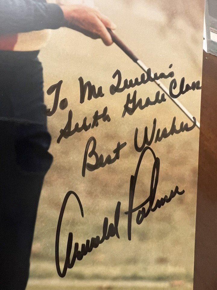 Arnold Palmer Original Signed Auto Photo Autograph To 6th Grade Class ...