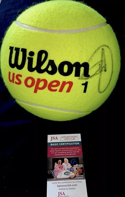 NOVAK DJOKOVIC JSA COA AUTOGRAPH SIGNED RARE JUMBO US OPEN TENNIS BALL ...