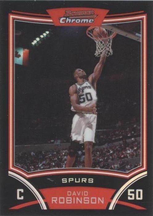 2008-09 Bowman Draft Picks & Stars - Chrome David Robinson #107 ...