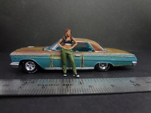 Auto World 1962 Chevy Impala barn find / weathered w/ lowrider girl ...