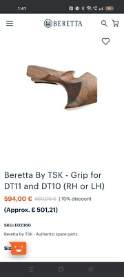 Beretta DT10/11/ASE. L/H Grip for TSK Stock - Large Size | eBay UK