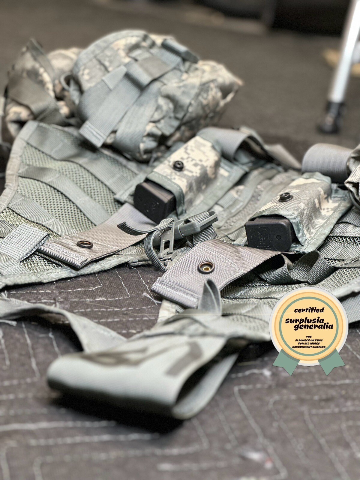 MOLLE II US Army Tactical Vest/Chest Rig! Multi-Purpose Vest w/ 8 ...