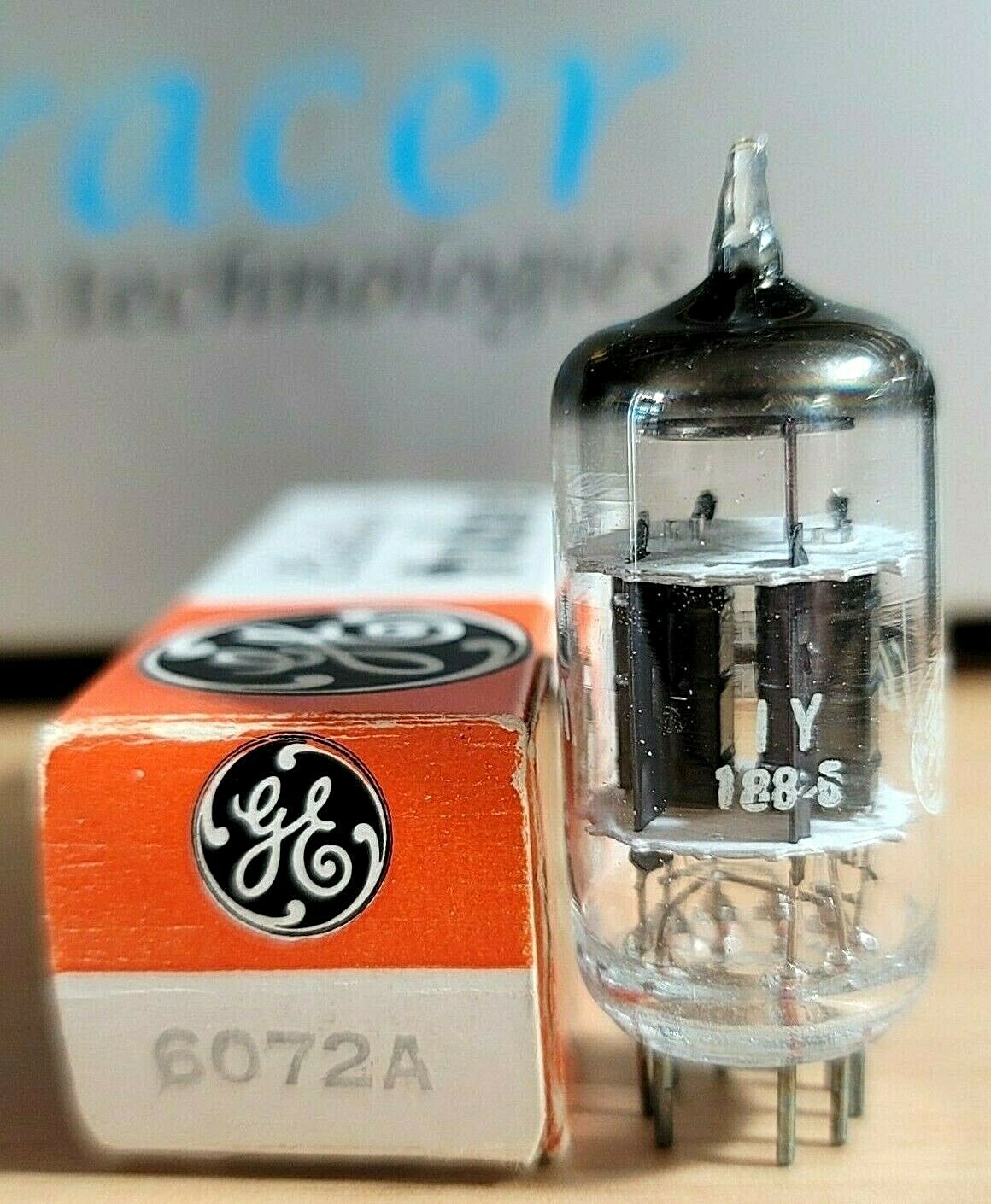 6072A GE GENERAL ELECTRIC 6072 12AY7 BLACK PLATE TUBE NOS NIB *eTRACER ...