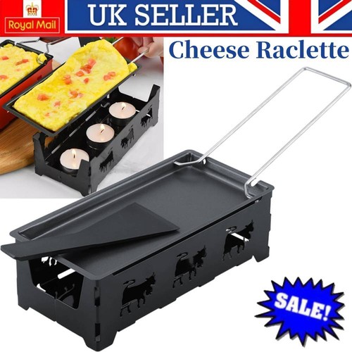 Raclette Grill Gourmet Party Cooking Non-Stick 2 Person Cheese Pans ...