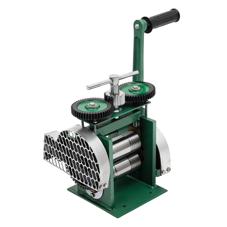 Green Manual Jewelry Press Rolling Mill Machine Wire Flat Metal Sheet ...