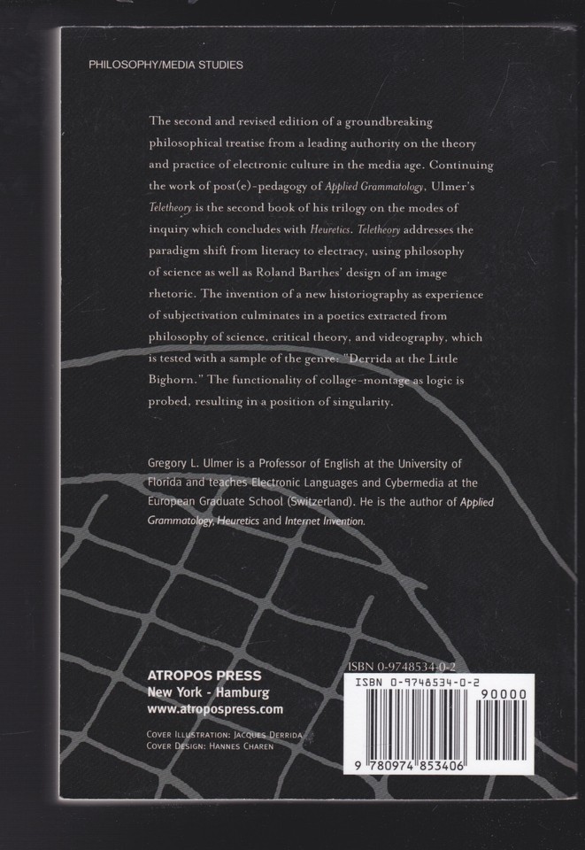Teletheory Paperback 2004 by Gregory L. Ulmer LN | eBay