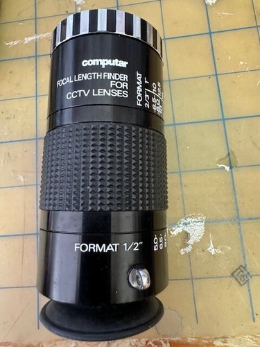 Computar Focal Length Finder for CCTV Lenses w/ Case | eBay