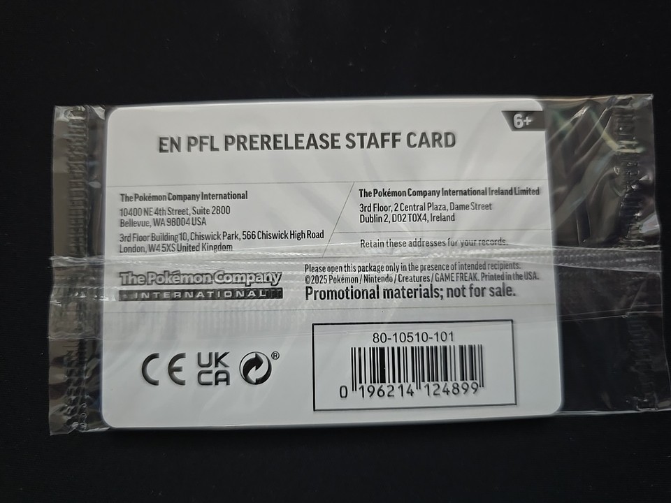 Phantasmal Flames Staff Sealed Promo Pack of 4 Cards Pokemon TCG Mega ...