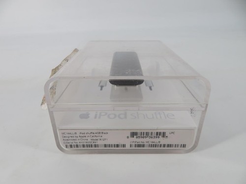 NEW - Apple iPod shuffle 3rd Generation 4GB Black MC164LL/A A1271 ...