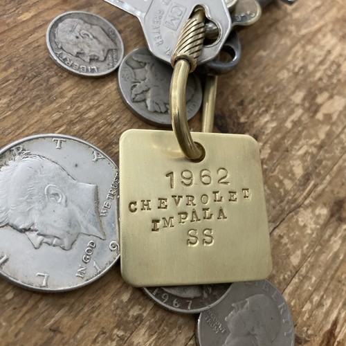 1962 Chevrolet IMPALA SS Solid Brass Key Fob ‘62 | eBay
