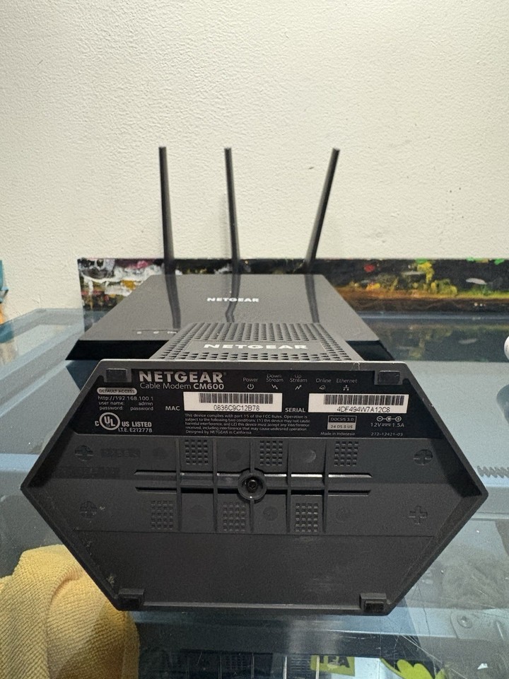 Netgear Arris S33 CM600 AC1750 Nighthawk Modem Router LOT AS IS ...