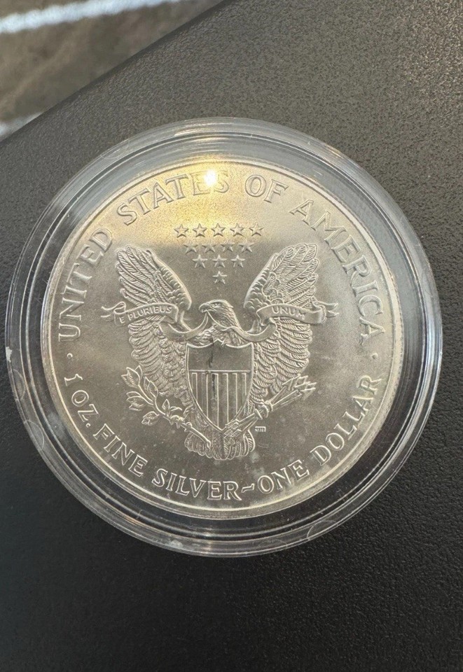 2000 American Silver Eagle 1 oz Fine Silver Dollar – Colorized Walking ...