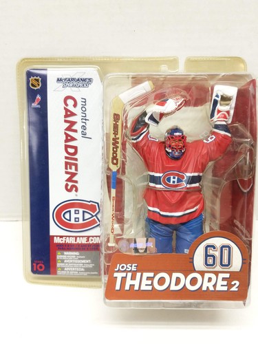 NHL Sports Picks Series 10 Jose Theodore Action Figure [Red Jersey ...