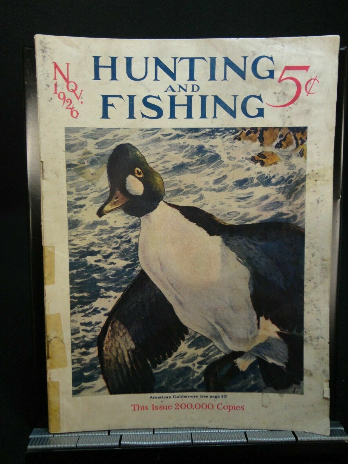 Antique HUNTING and FISHING magazine NOVEMBER 1926 Cover Print for ...