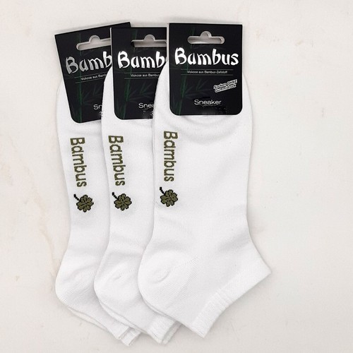 3 Pairs Of Men's Bamboo Luck Socks With Sorbtek Soft Cuff White | eBay