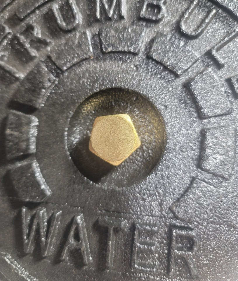 Locking Valve Box Cover/Lid fits Standard 5-1/4" Water Main Valvebox ...