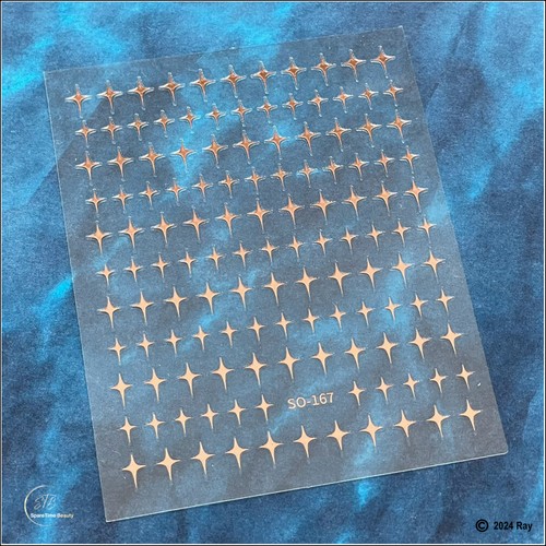 4 Point Stars 5 Colors Nail Stickers Four Pointed Star Self Adhesive ...