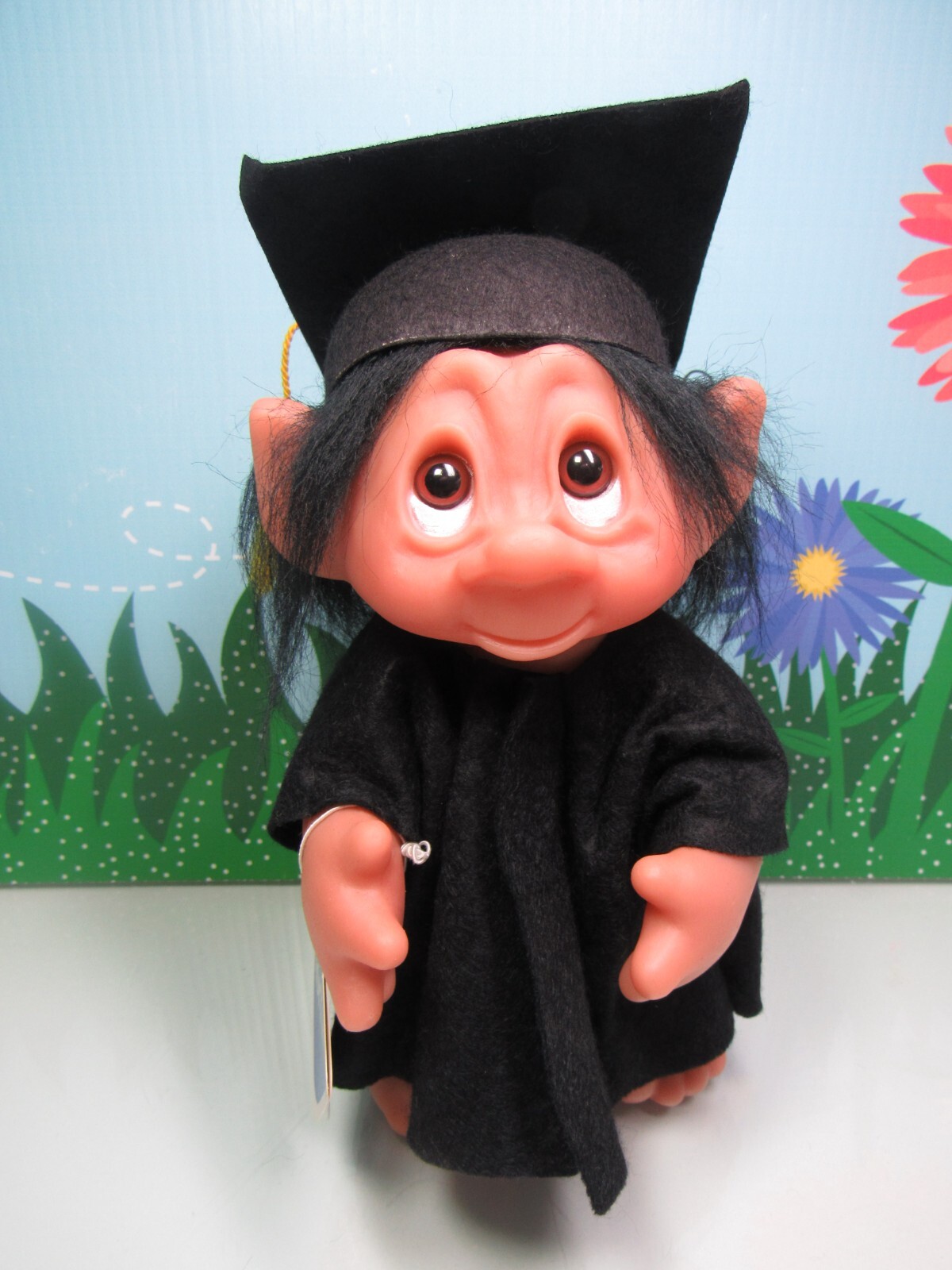 1977 GRADUATE w/HAND TAG - 9" Dam Troll Doll - NEW STORE STOCK ...