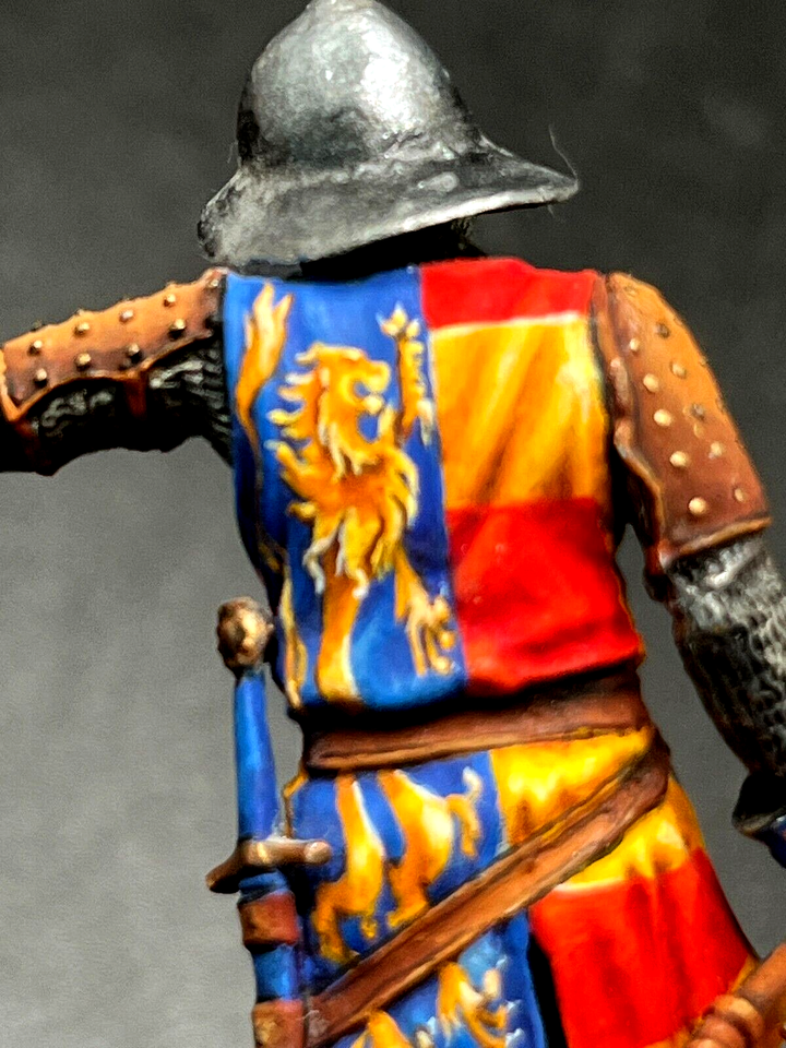Vintage 54mm 13th Century Tuscan Medieval Knight Miniature Metal Toy ...
