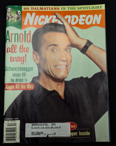 Vintage Nickelodeon Magazine Arnold Schwarzenegger Christmas December ...