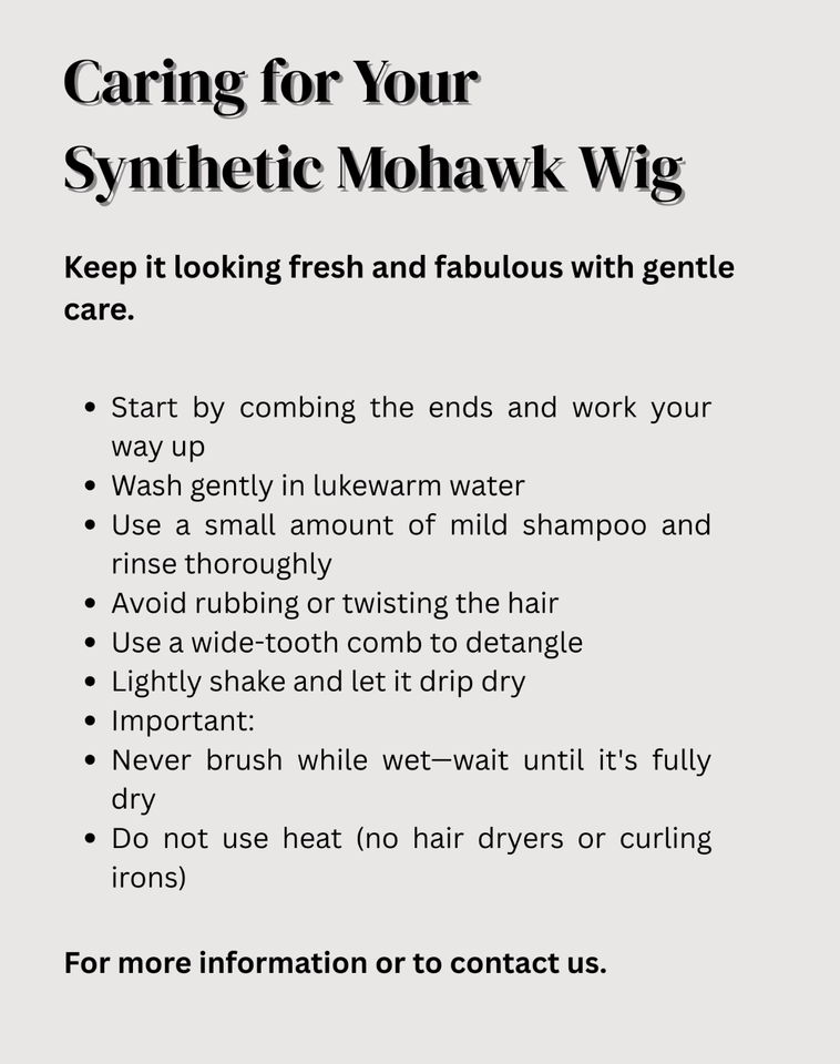 White Mohawk Headpiece - Mohican Hairpiece for Cyber Punk Goth & Alt ...