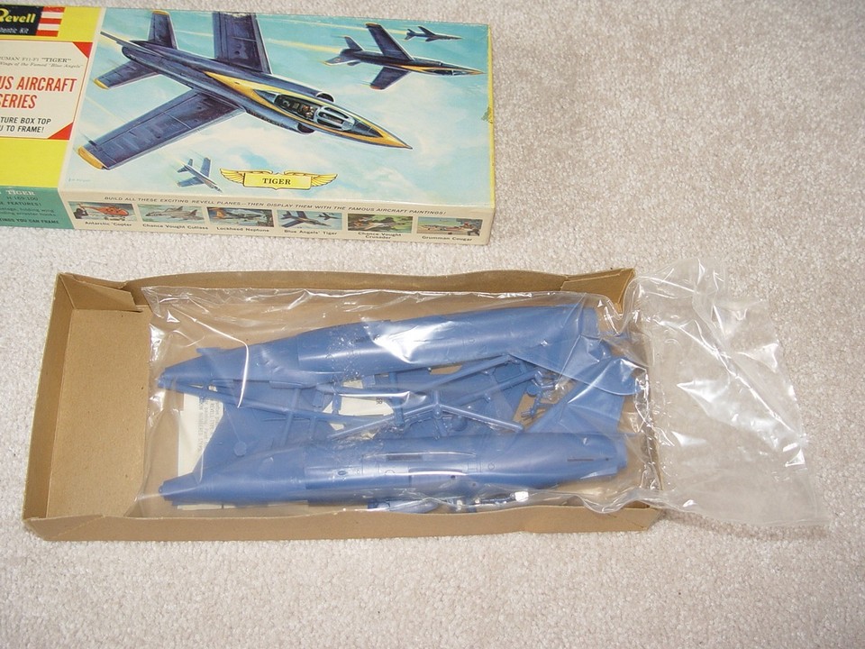Vintage Revell Gruman F11-F1 Tiger H-169 Made in USA Model Kit | eBay