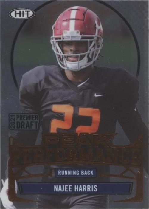 2021 Sage Premier Draft - Peak Performance Najee Harris #PK-NH Copper ...