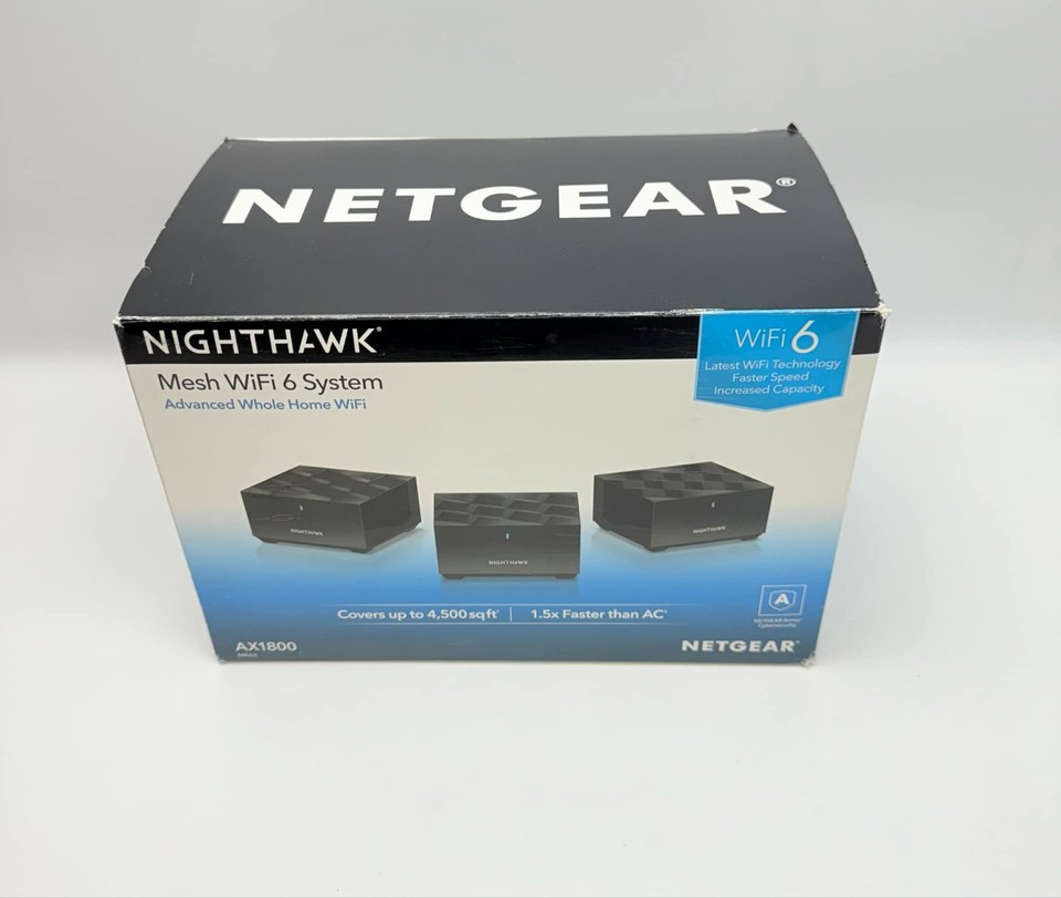 NETGEAR MK63-100NAS Nighthawk MK63 Mesh Whole Home WiFi 6 System ...