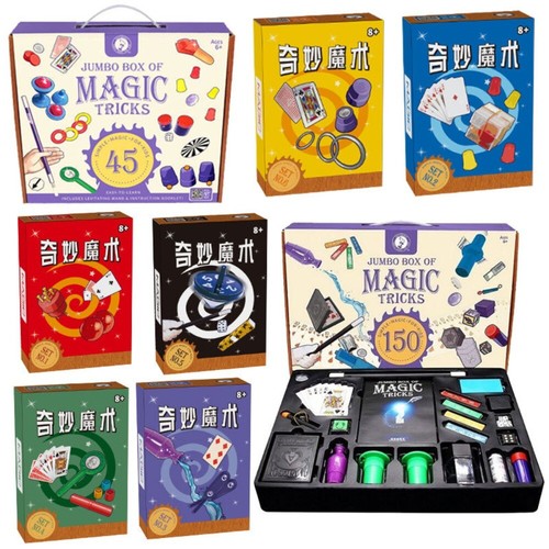 Different Types Beginner Magic Set Magic Tricks Kit for Kids Birthday ...