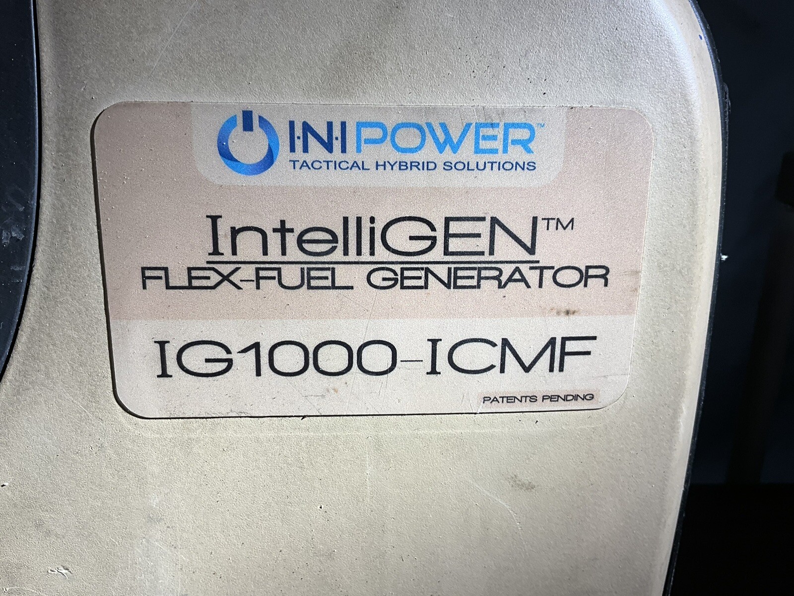 Ini Power IntelliGEN Flex-Fuel Generator IG1000-ICMF 49 Hours w/ Tool ...