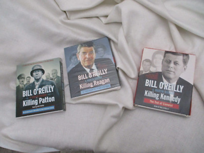 KILLING REAGaN kennedy & patton lot of 3 BILL O'REILLY AUDIO BOOK CD ...
