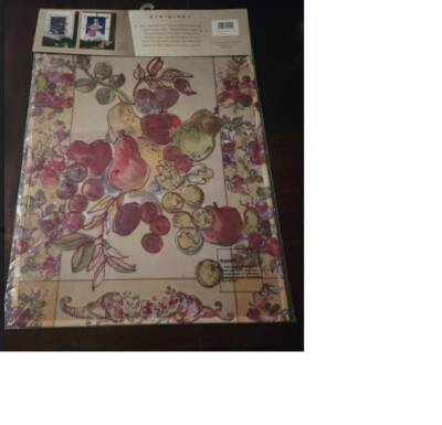 Evergreen Bountiful Harvest Grapes Pears Foliage 12”x 18" Garden Flag ...