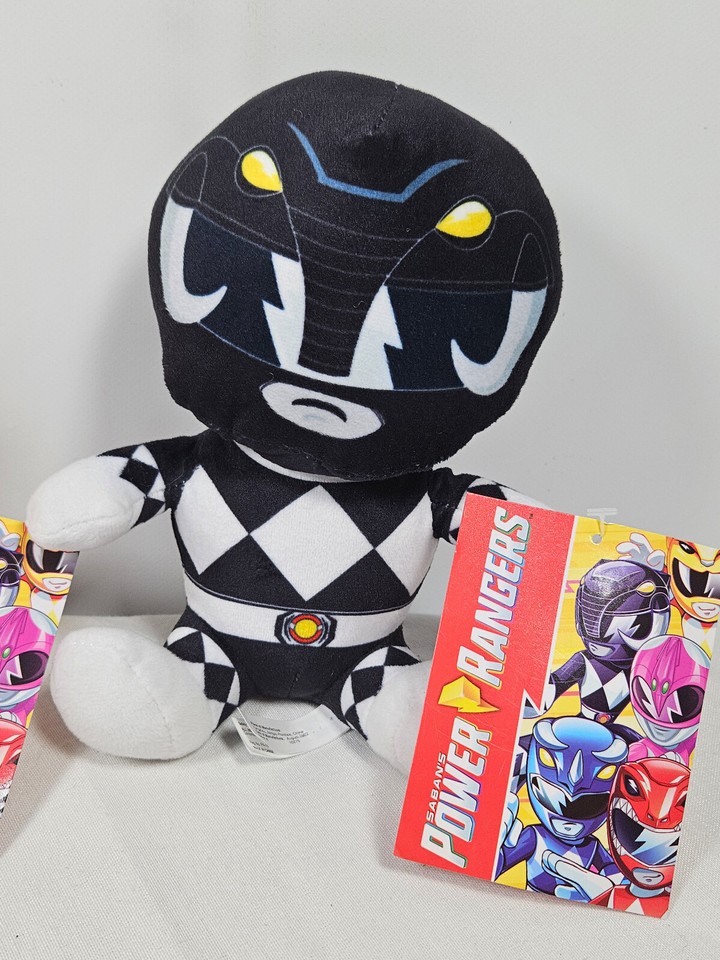 Mighty Morphin Power Rangers Plush YELLOW & BLACK RANGER Chibi Toy ...