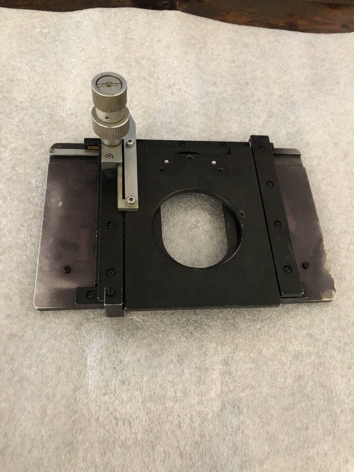 LEITZ WETZLAR MICROSCOPE STAGE MICROMETER LEITZ WETZLAR GERMANY ...