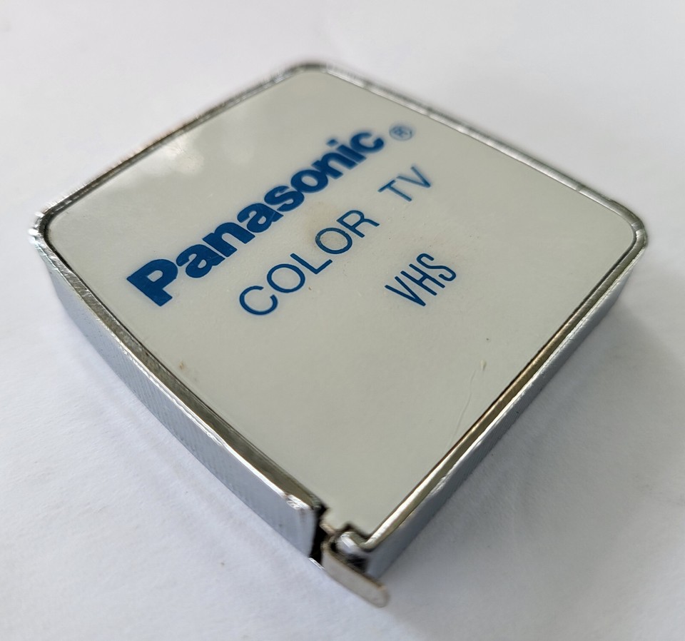 RARE VTG TAPE MEASURE PANASONIC COLOR TV VHS METAL 6FT GREAT CONDITION ...