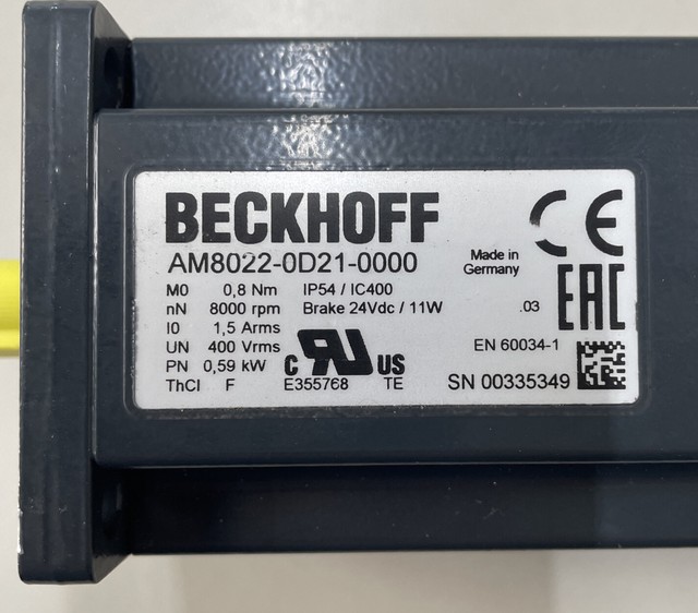 Beckhoff Servomotor AM8022-0D21-0000 0 59kW for sale online | eBay