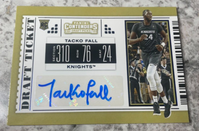 2019 Panini Conteders Draft Picks TACKO FALL AUTOGRAPH Rookie Boston ...