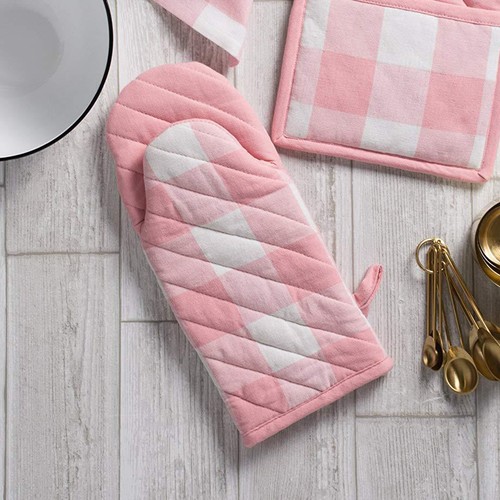 1 Pair Microwave Glove Soft Nice-looking Easy to Clean Oven Mitt ...