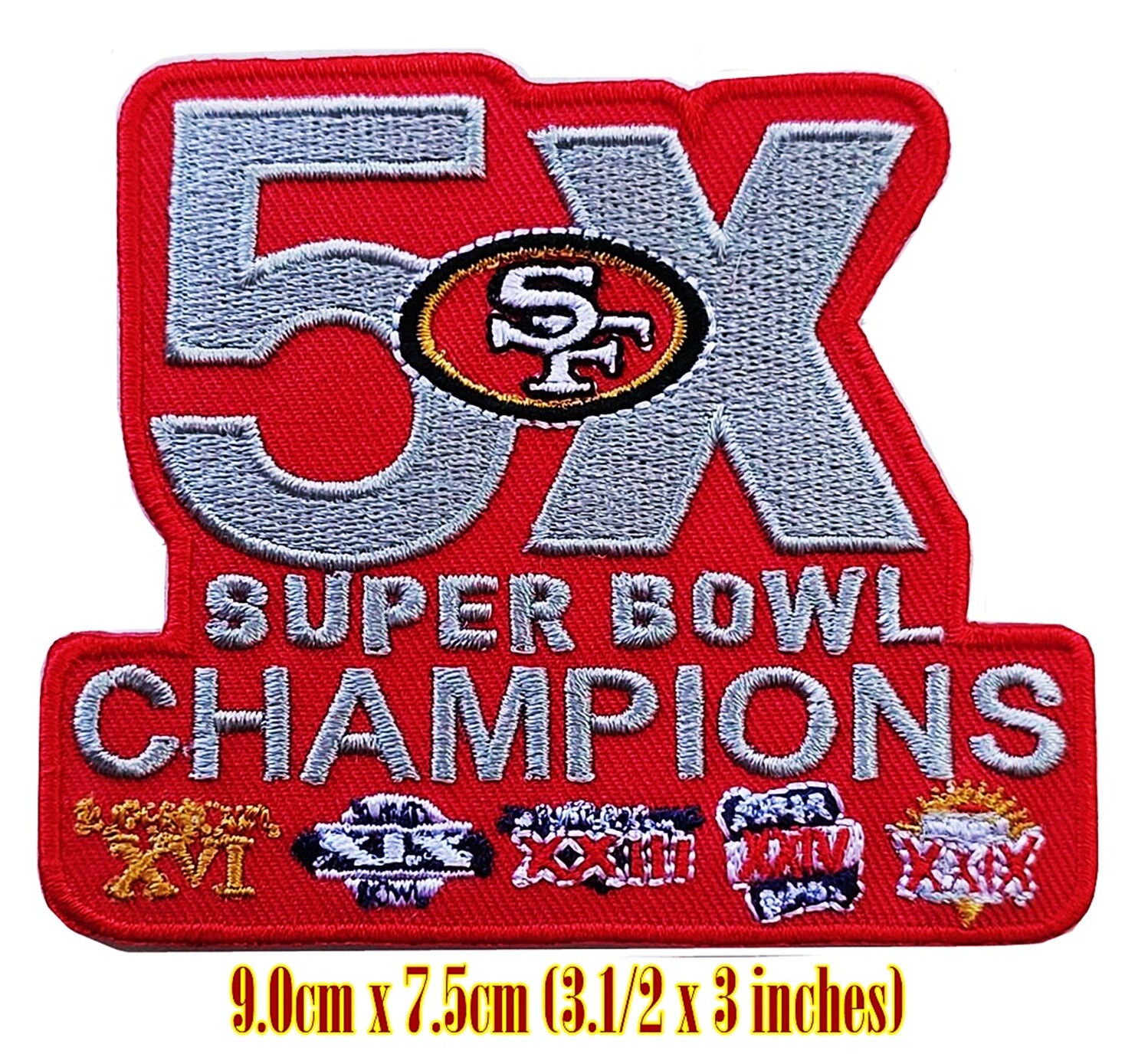 San Francisco 49ers NFL Footballs Patches Embroidery iron,sew(From Thai ...