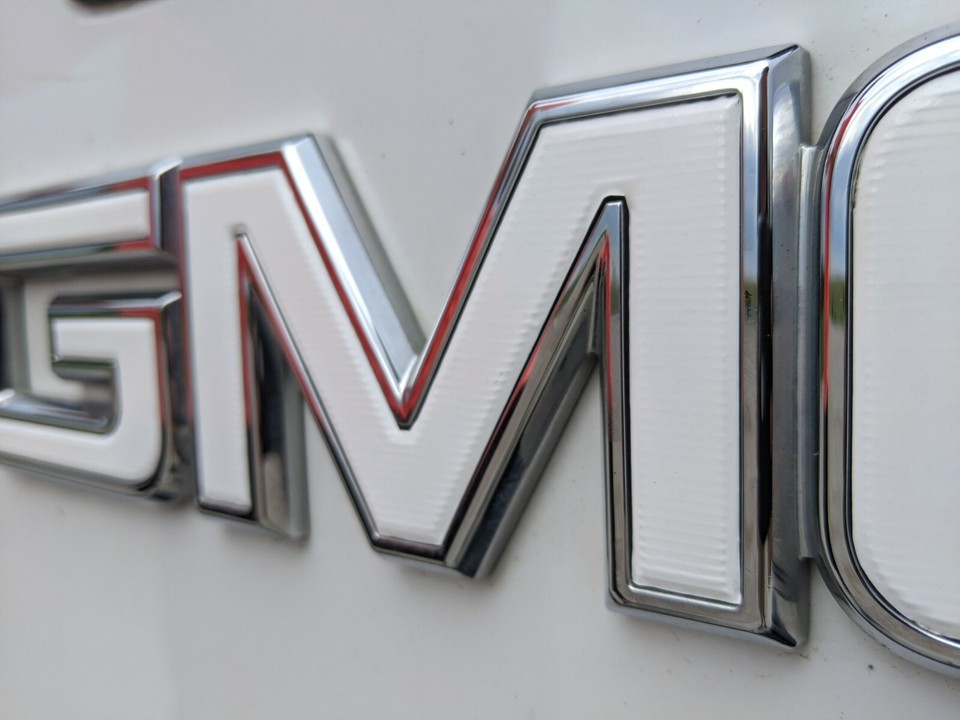 Precut DECALS for 15-20 GMC CANYON Emblem GLOSS WHITE Overlays Front ...